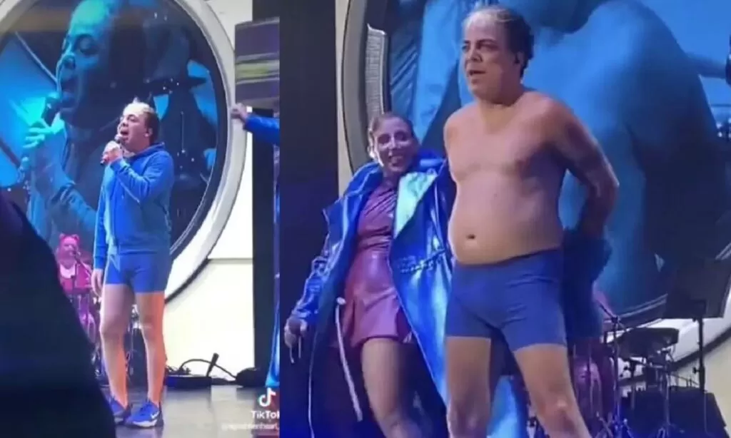 ¡Ah, caray! Cristian Castro se vuelve viral al hacer striptease en el show de Miranda! | Cinescape