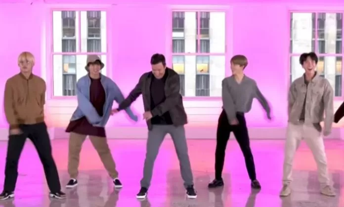 BTS y Jimmy Fallon sorprenden con coreografía de Fortnite | Cinescape