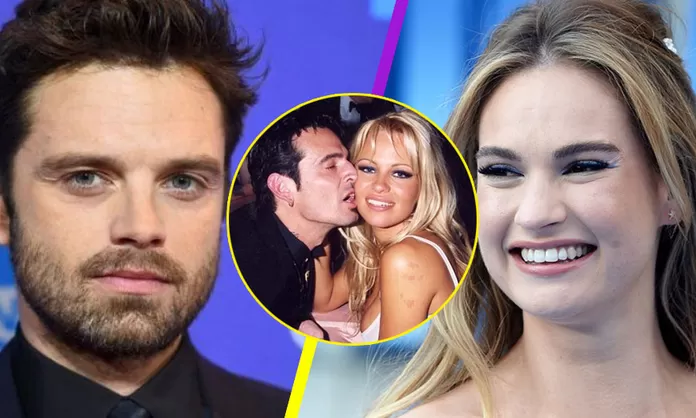 Sebastian Stan y Lily James posan como Tommy Lee y Pamela Anderson para ...